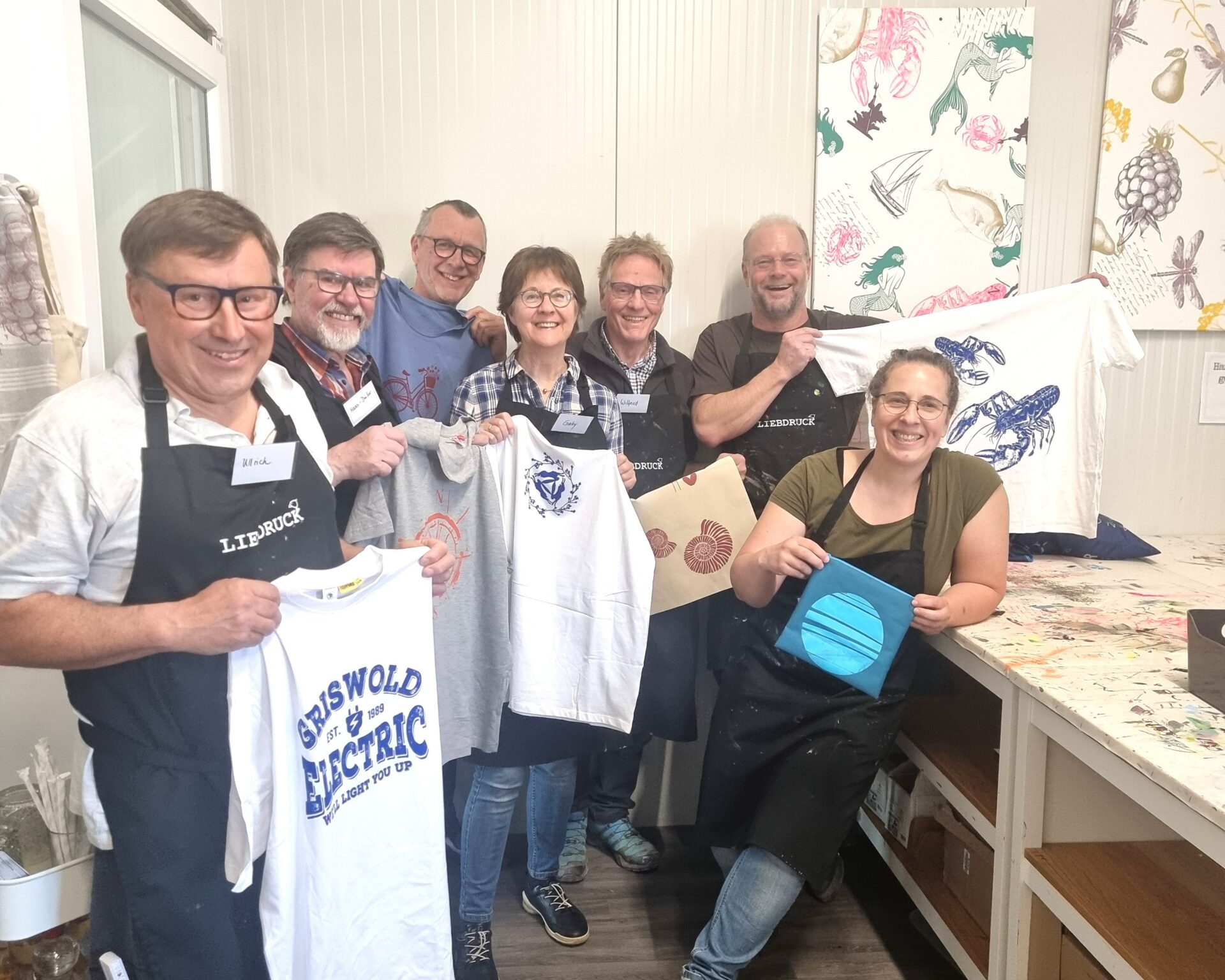 Steinmetze und Bildhauer besuchen Siebdruck-Workshop - Kreishandwerkerschaft Paderborn-Lippe