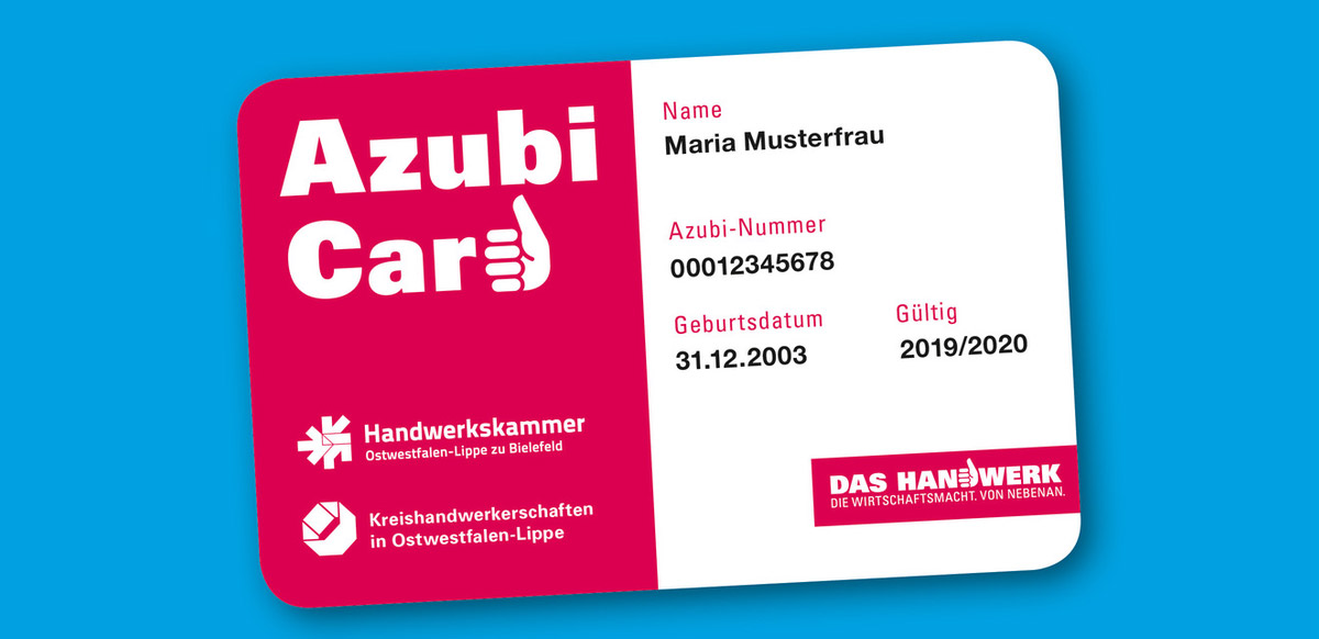 AZUBI-CARD AM START - Kreishandwerkerschaft Paderborn-Lippe
